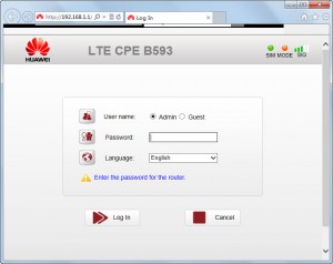 HUAWEI LTE CPE B593 4G Router Installation and Firmware Upgrade – 4G ...