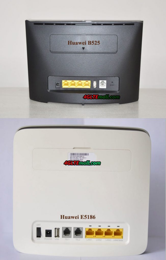 Huawei B525 VS Huawei E5186 4G LTE Wireless Router