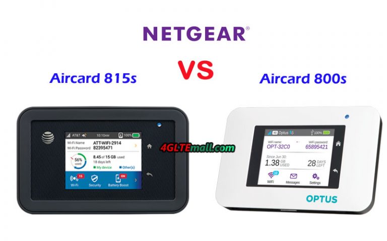 Netgear Aircard 800s VS Aircard 815S - What's the difference?