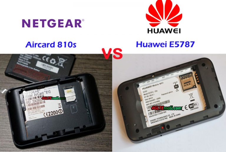 Netgear Aircard 810s vs Huawei E5787 MiFi - 4G Hotspot Comparison