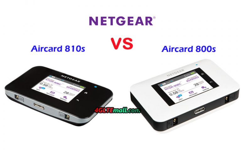 Netgear Aircard 800s vs Aircard 810S - Netgear 4G Router Comparison