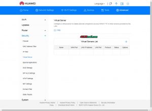 Huawei 5G CPE Pro Web UI Setting Options – 4G LTE Mall