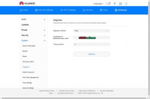 Huawei 5G CPE Pro Web UI Setting Options – 4G LTE Mall