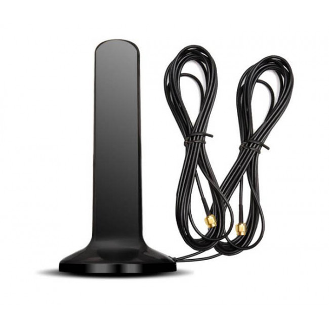 5G NR/4G LTE/3G/2G Indoor Dual-SMA Antenna (Magnetic Mount)