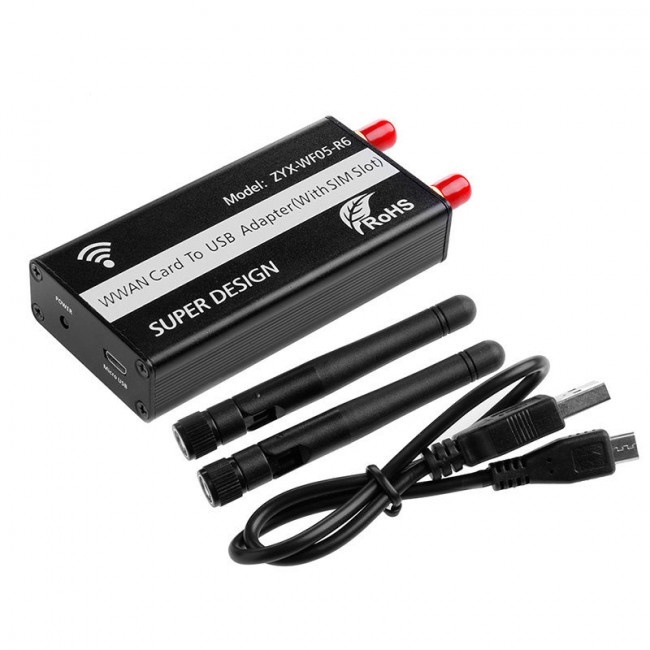 Mini PCIe WWAN Card to USB Adapter with SIM Card Slot For Sale