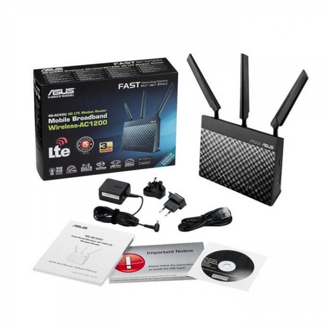 Asus 4G-AC55U LTE Router/ Buy Asus 4G-AC55U WiFi 802.11ac Wireless Gateway