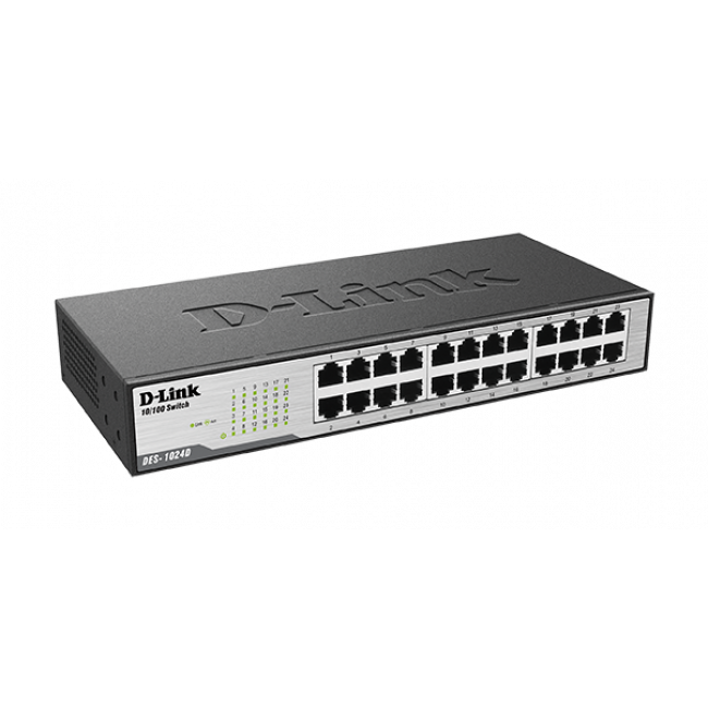 D-link DES-1024D 24-Port Fast Ethernet Unmanaged Desktop Switch