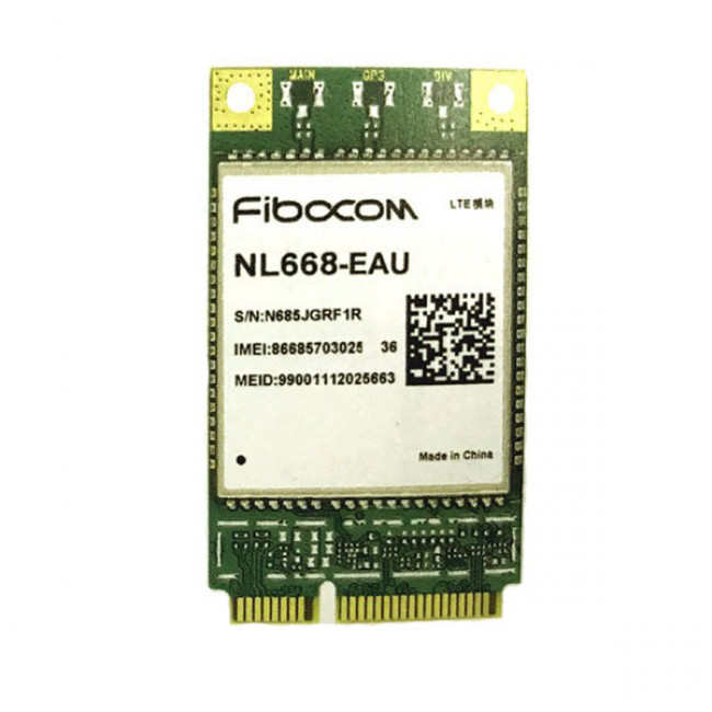 Fibocom NL668-EAU LTE Cat4 Mini PCIe Module