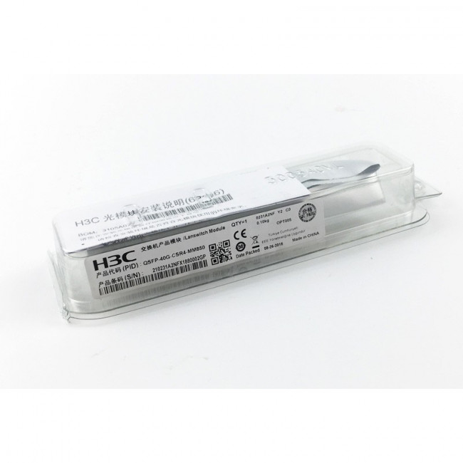 H3C QSFP-40G-CSR4-MM850 40GBASE-CSR4 QSFP+ 850nm 400m Optical Transceiver Module