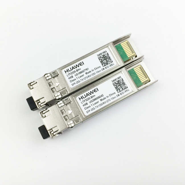 Huawei SFP-25G-TX1270/RX1330-10KM-SM-BIDI-BBU 34061964 TR-DY12L-V00 ...