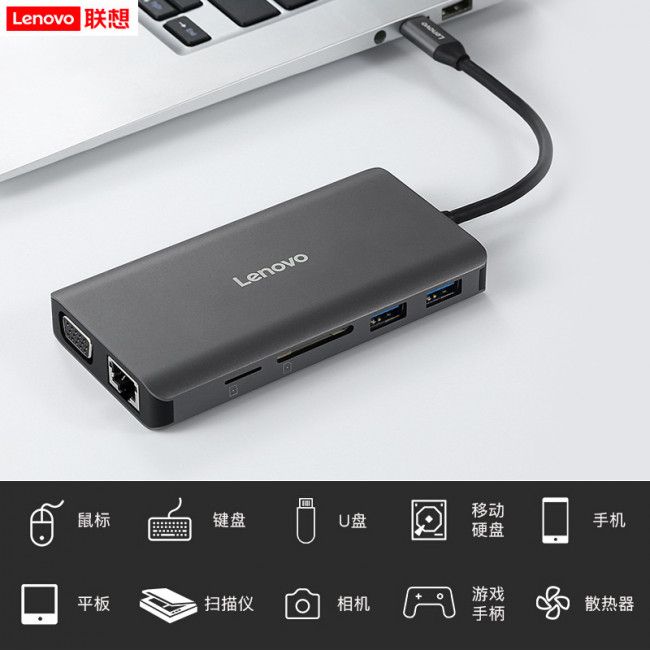 Lenovo LX0801 Hub 11 in 1 Docking Station