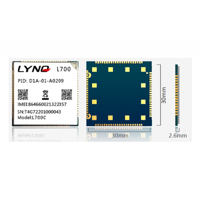 Mobiletek L700 L700-C L700-A L700-V L700-E LTE Cat-M1/NB-IoT LCC Module