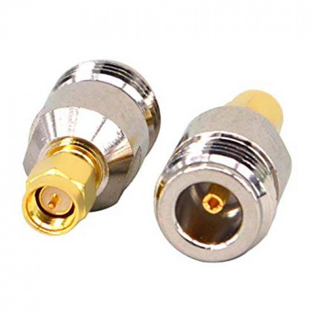 N-Female Plug to SMA-male Jack RF Coaxial Adapter