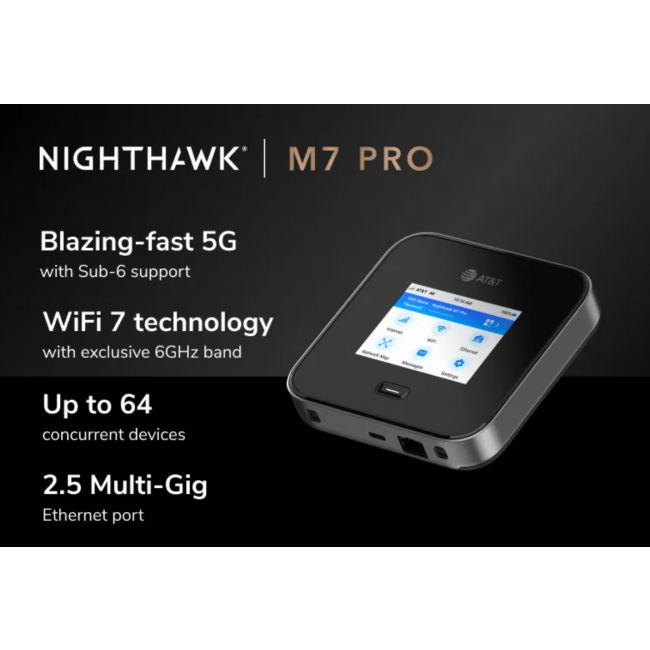 Netgear Nighthawk M7 Pro MR7400 Unlocked 5G Mobile WiFi Router Specs ...