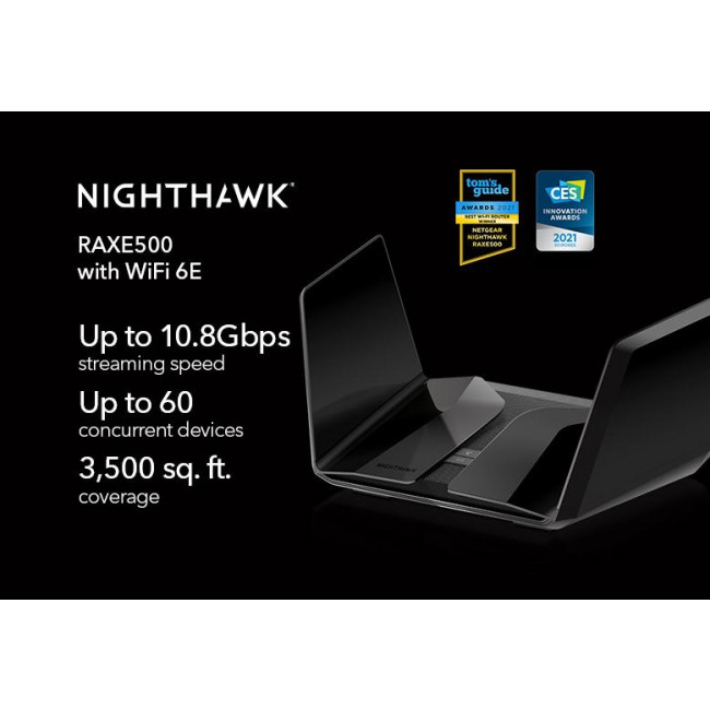 NETGEAR Nighthawk RAXE500 AXE11000 Tri-Band WiFi 6E Router Specs, Price