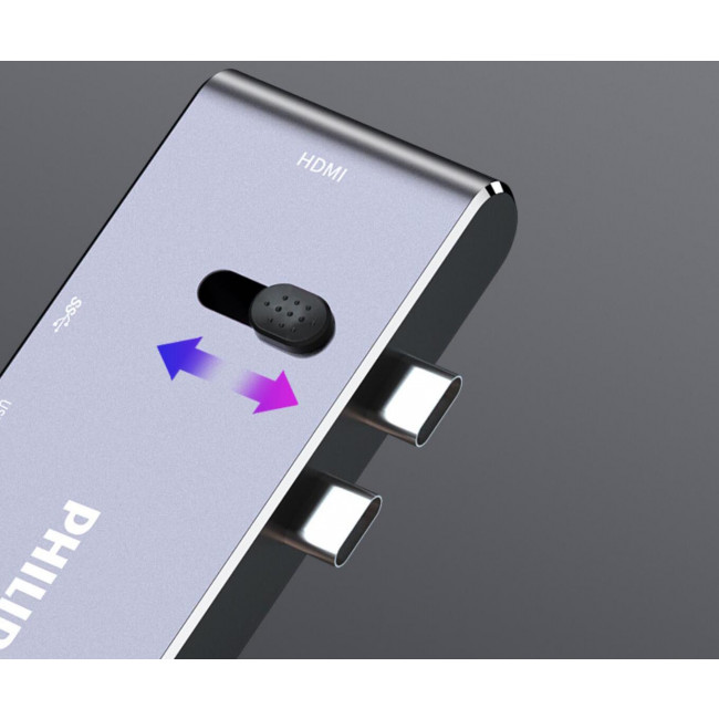 Philips Dual USB Type-C Laptop Docking Station for Apple MacBook Air/PRO