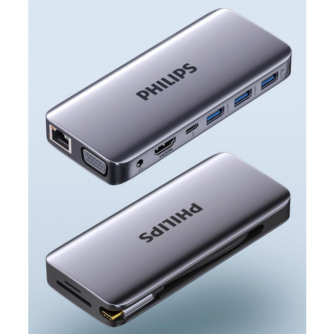 Philips USB-C Laptop Docking Station SWR1605 for Desktop and Smartphones