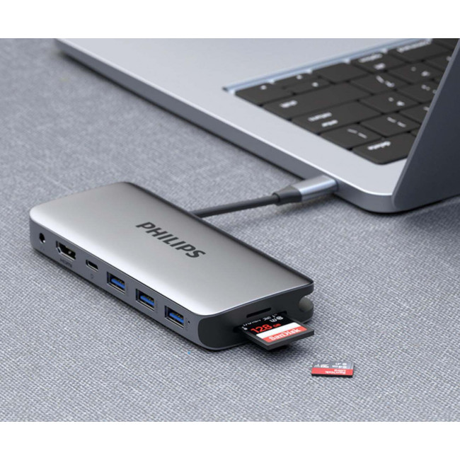 Philips USB-C Laptop Docking Station SWR1605 for Desktop and Smartphones