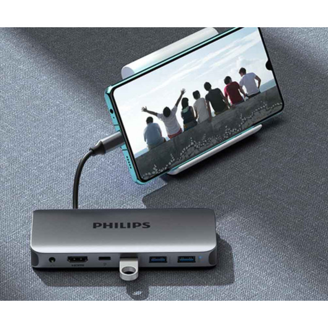Philips USB-C Laptop Docking Station SWR1605 for Desktop and Smartphones