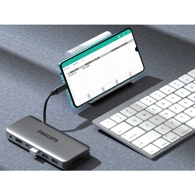 Philips USB-C Laptop Docking Station SWR1605 for Desktop and Smartphones