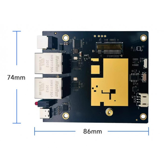 Quectel RM500 Series 5G Module M.2 to USB 3.0 Adapter with Two Ethernet ...