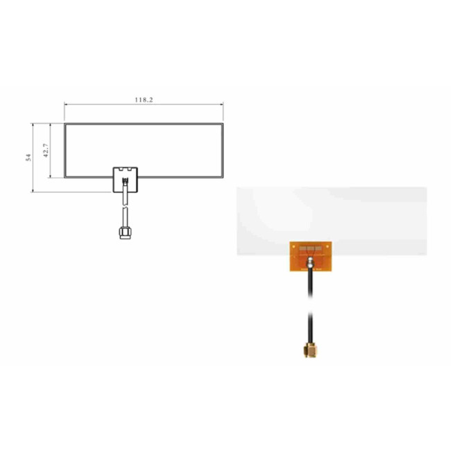 Quectel YFCX001WWAH 5G High-Gain Transparent Antenna Specs ...
