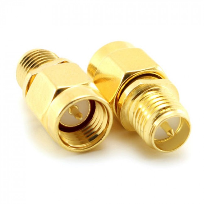 RP-SMA-Female Jack to SMA-Male Jack RF Coaxial Adapter