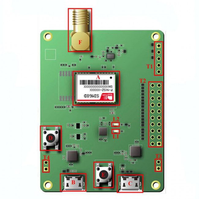 SIMCOM SIM68D-EVB Evaluation Board Kit