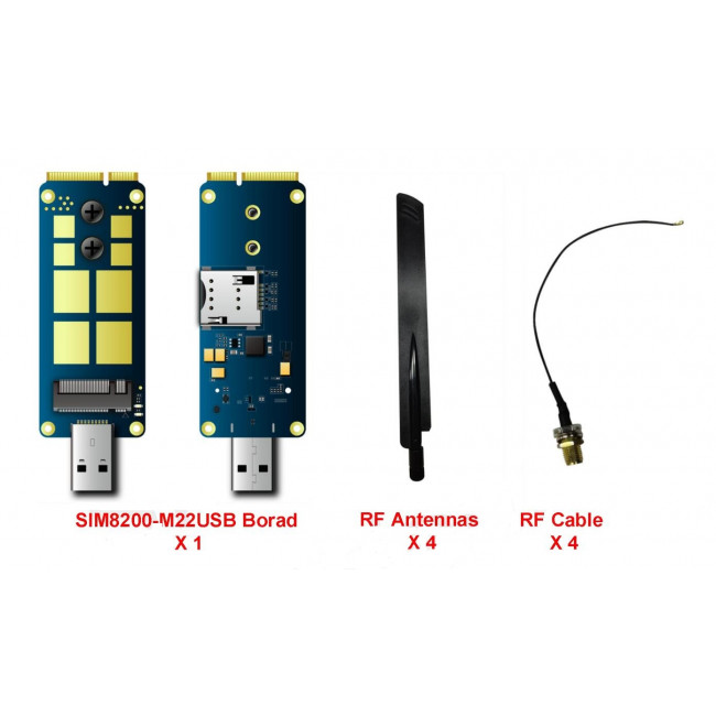 SIMCOM SIM8200-M22USB-Kit M.2 to USB & Mini PCIe Adapter