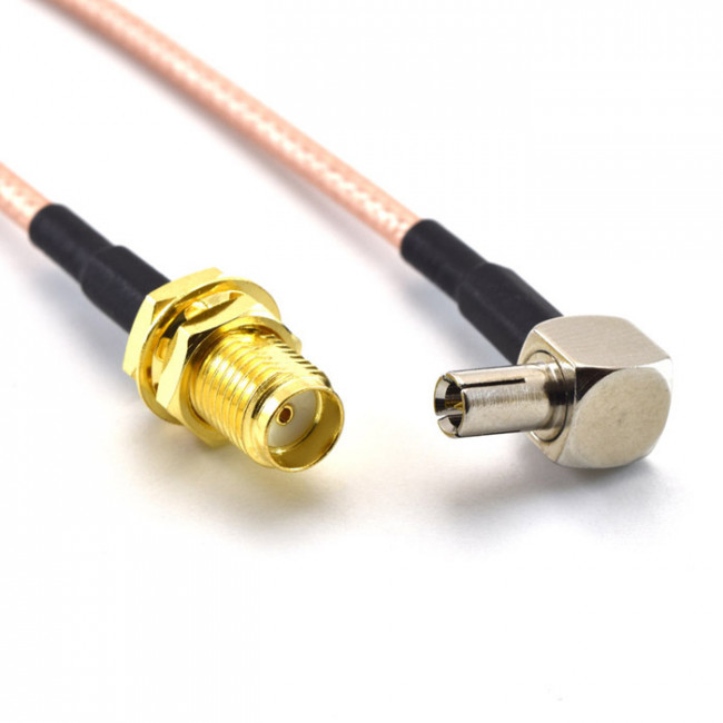 SMA-female Plug to TS-9 Male Jack RF Pigtail Cable Adapter
