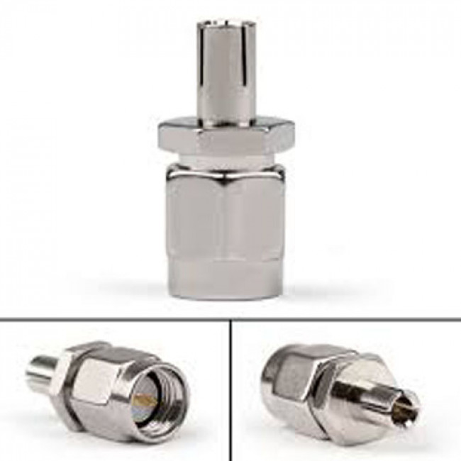 SMA-Male Jack to TS9-Male Jack Coaxial Adapter