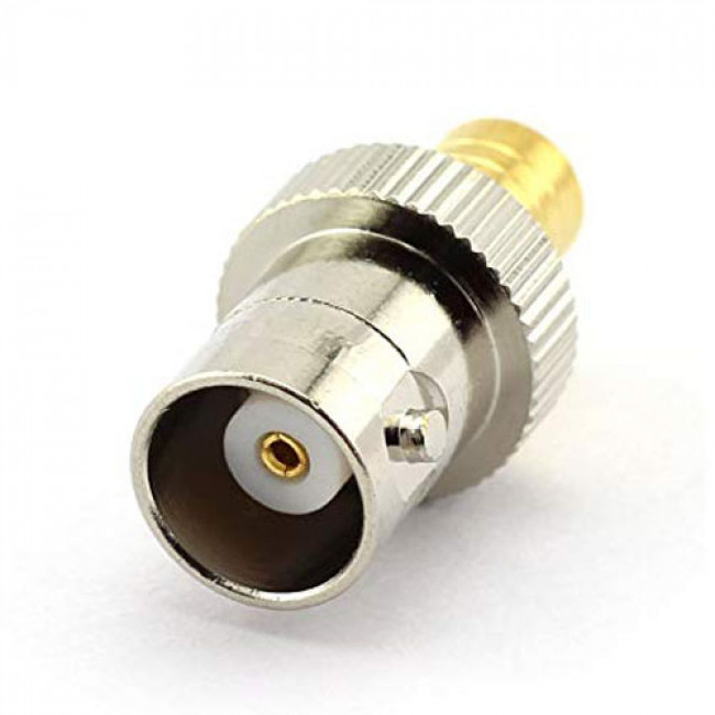 SMB-Female Plug to BNC female Plug Coaxial Adapter