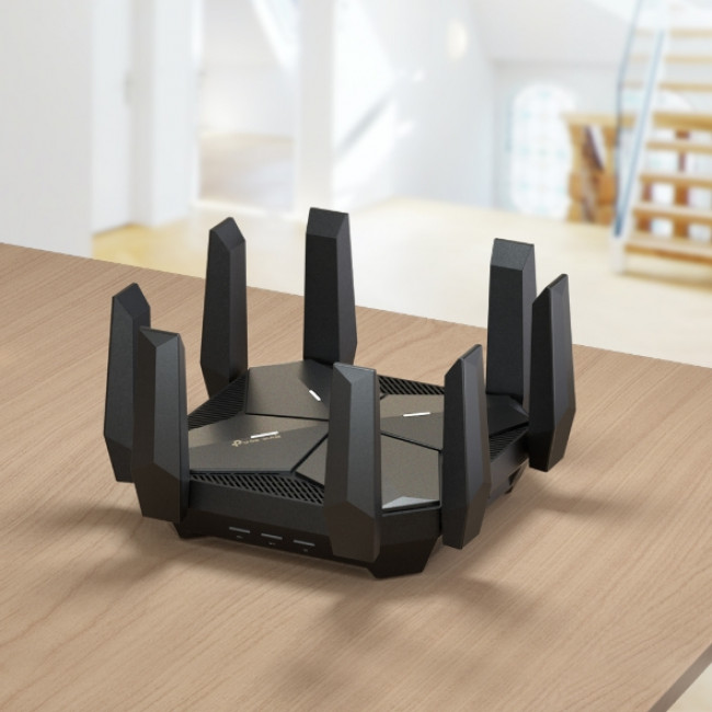 TP-Link Archer AXE300 AXE16000 Quad-Band 16-Stream Wi-Fi 6E Router with ...