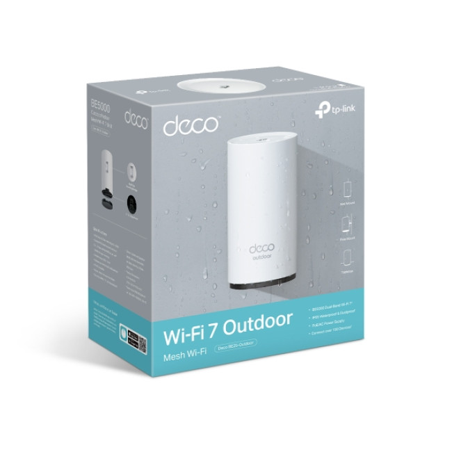 TP-Link Deco BE25-Outdoor BE5000 Outdoor / Indoor Mesh WiFi 7 Router