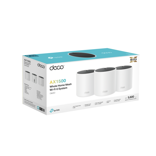 TP-Link Deco X15 AX1500 Whole Home Mesh Wi-Fi 6 System