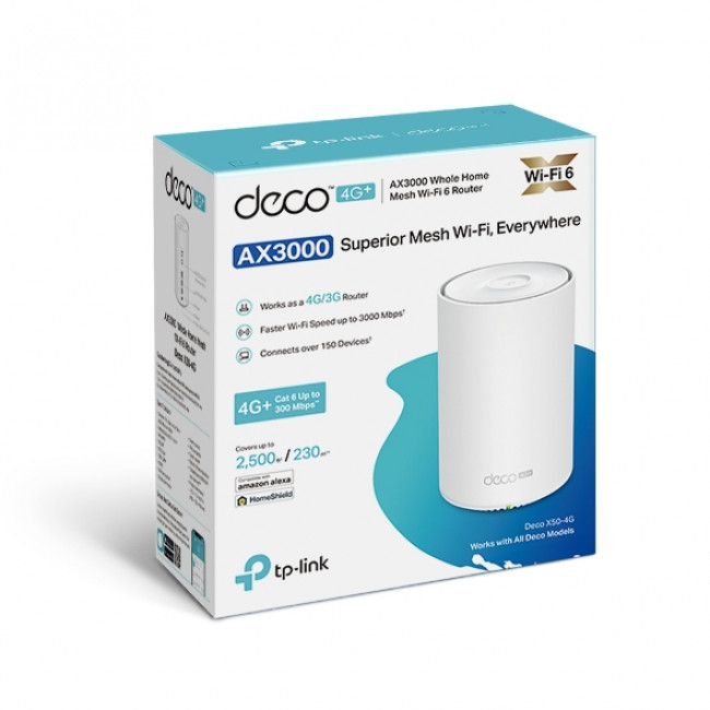 TP-link Deco X50-4G 4G+ AX3000 Whole Home Mesh WiFi 6 Gateway