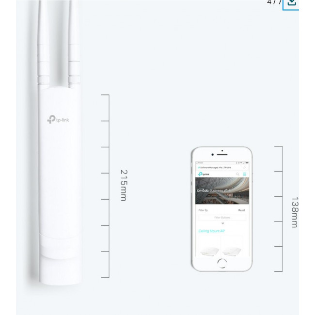 TP-Link Omada EAP110-Outdoor N300 Wireless N Outdoor Access Point