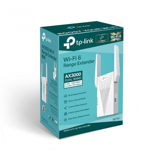 TP-Link RE715X AX3000 Mesh WiFi 6 Extender Specs, Price