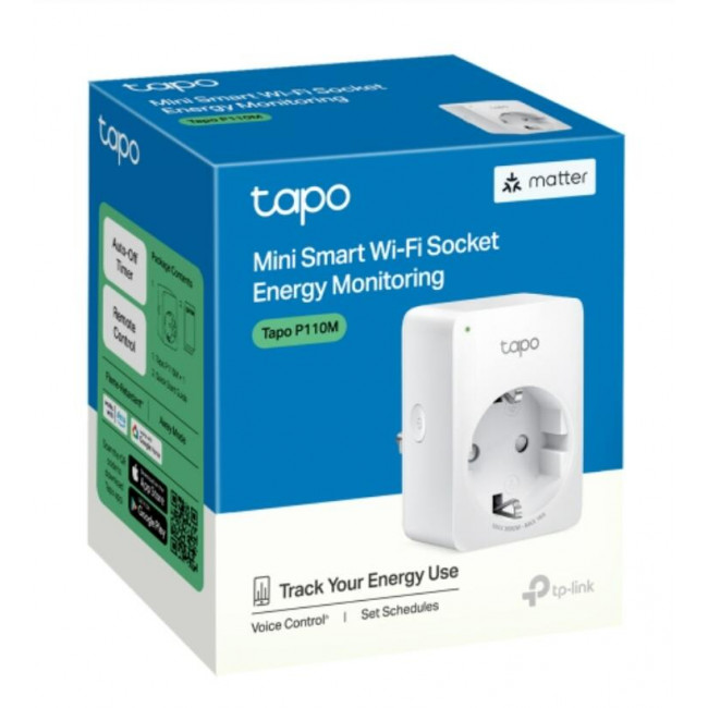 TP-Link Tapo P110M Mini Smart Wi-Fi Plug, Energy Monitoring
