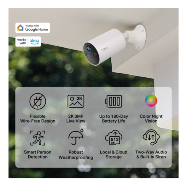 TP-Link Tapo TC82 Battery-Powered Outdoor Security Camera