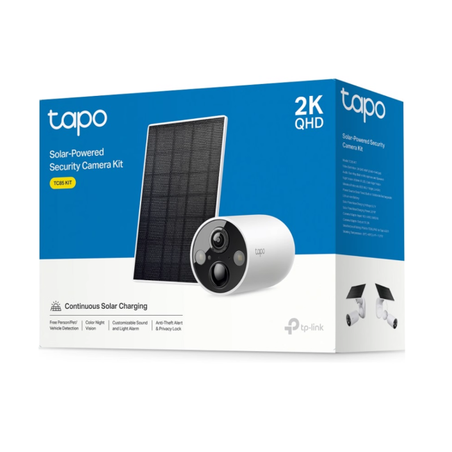 TP-Link Tapo TC85 Solar-Powered Security Camera Kit