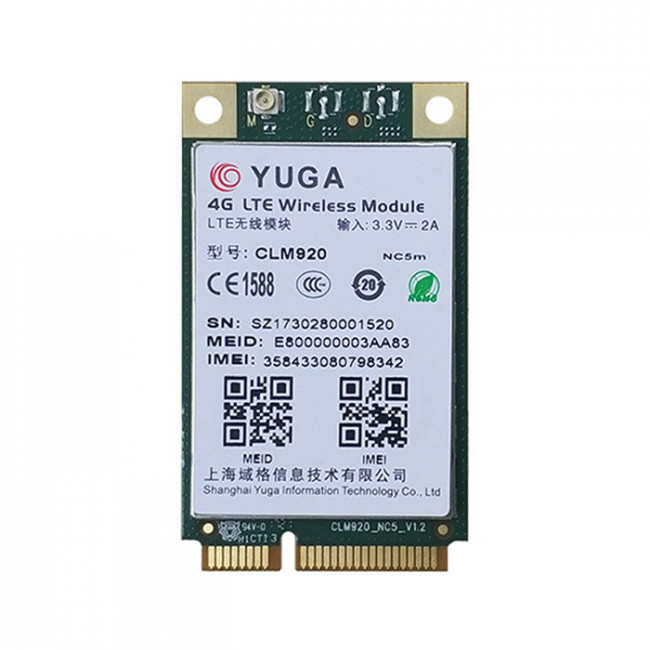 Yuga CLM920_NC5 LTE Cat4 Mini PCIe GNSS Module