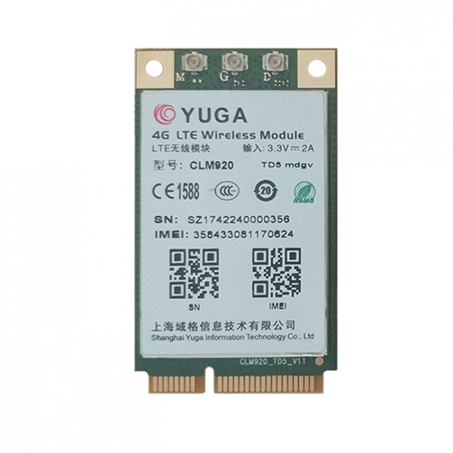 Yuga CLM920-TD5 LTE Cat4 Mini PCIe Module