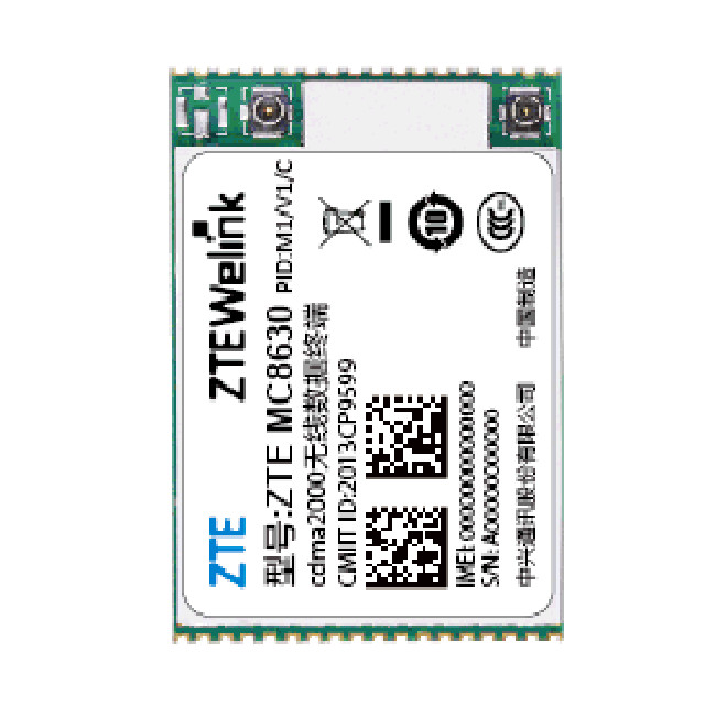 ZTE MC8630 EVDO/CDMA 1X 6Pin Stamp Hole Module