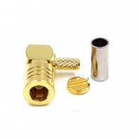 SMB-Female Plug to F-female Plug Coaxial Adapter